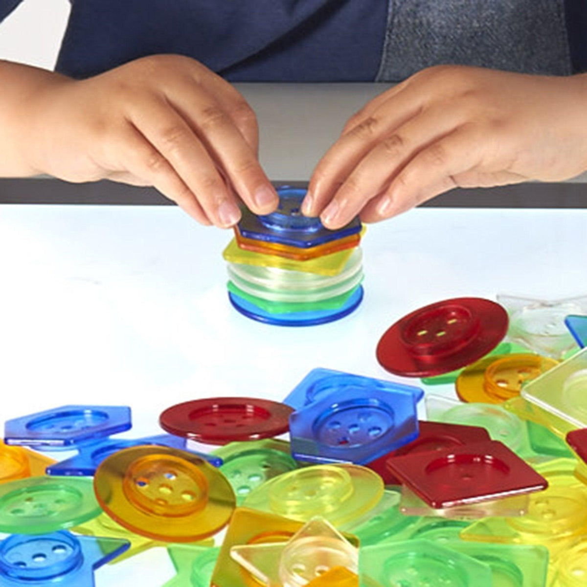 tickit® Stackable Translucent Buttons