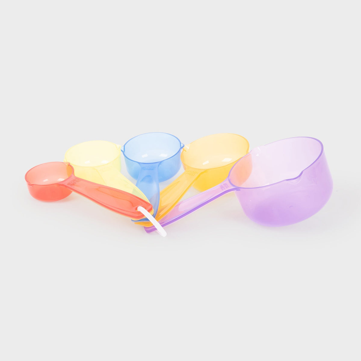 tickit® Translucent Colour Measuring Cups - Pack of 5