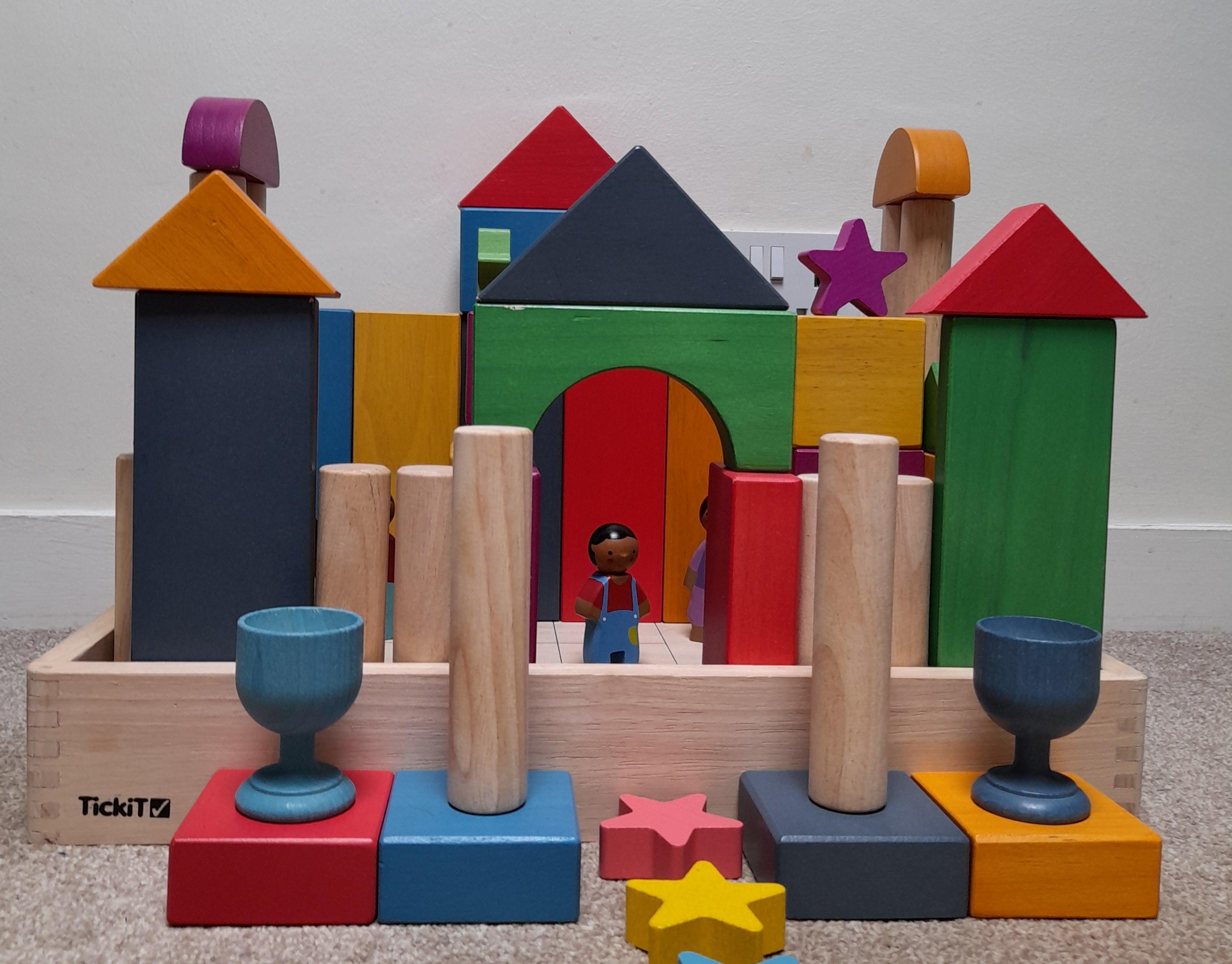 The ways we played with Rainbow Wooden Jumbo Blocks – tickit®