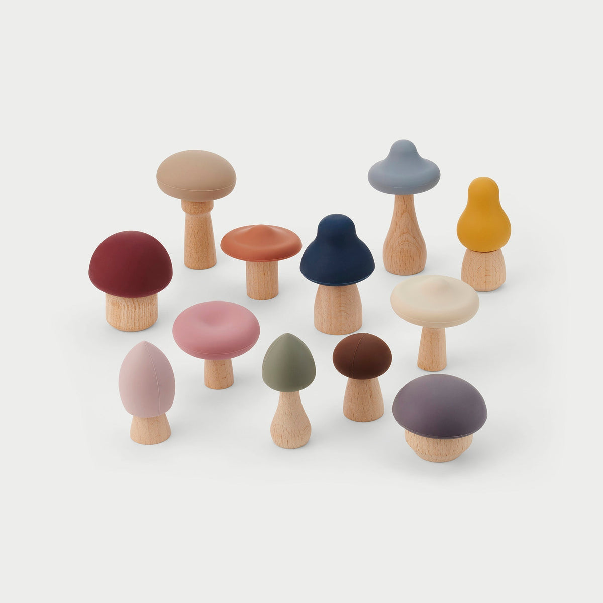 SiliSoft® Woodland Mushroom Set (Earth) – tickit®