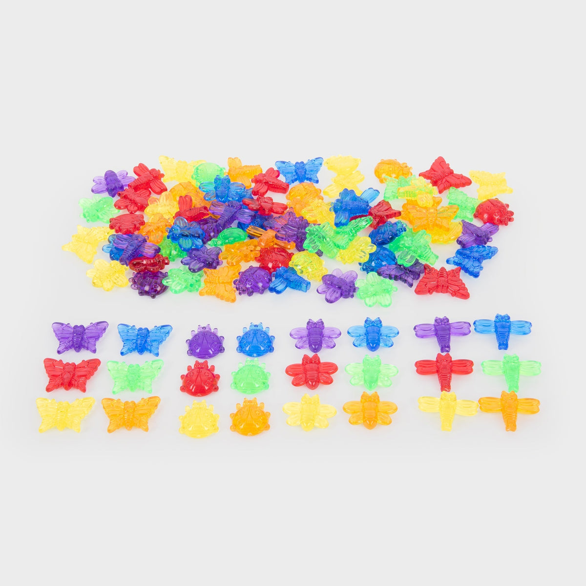 tickit® Translucent Colour Bugs - Pack of 96