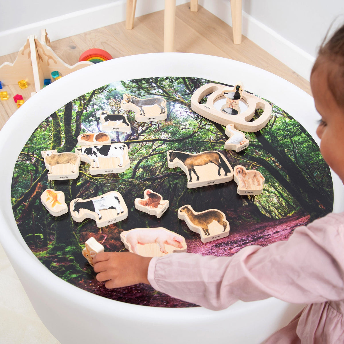 tickit® Wooden Wild Animal Blocks