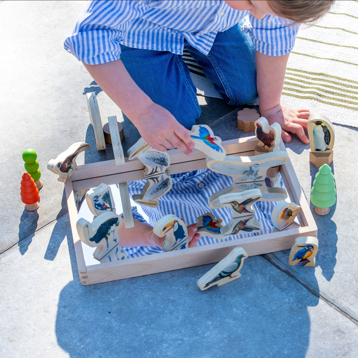 tickit® Wooden Bird Blocks