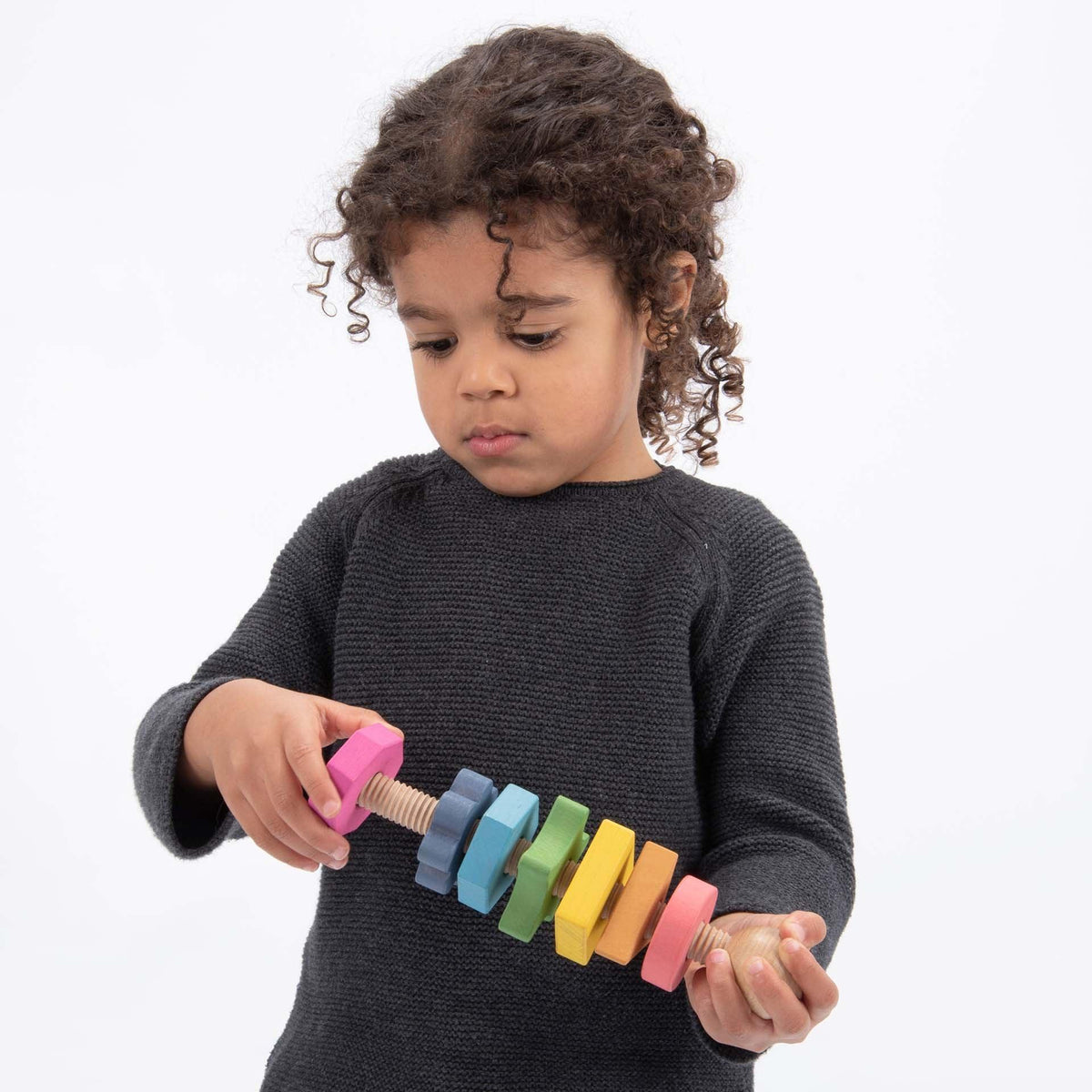 tickit® Rainbow Wooden Shape Twister