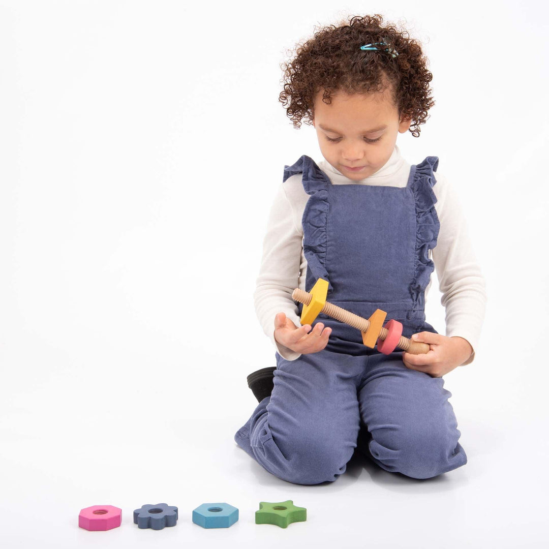 tickit® Rainbow Wooden Shape Twister