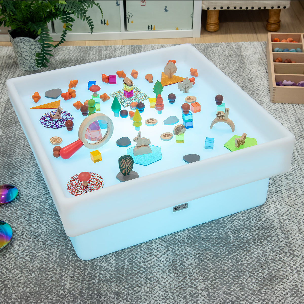 tickit Discovery Glow Square Table – tickit®