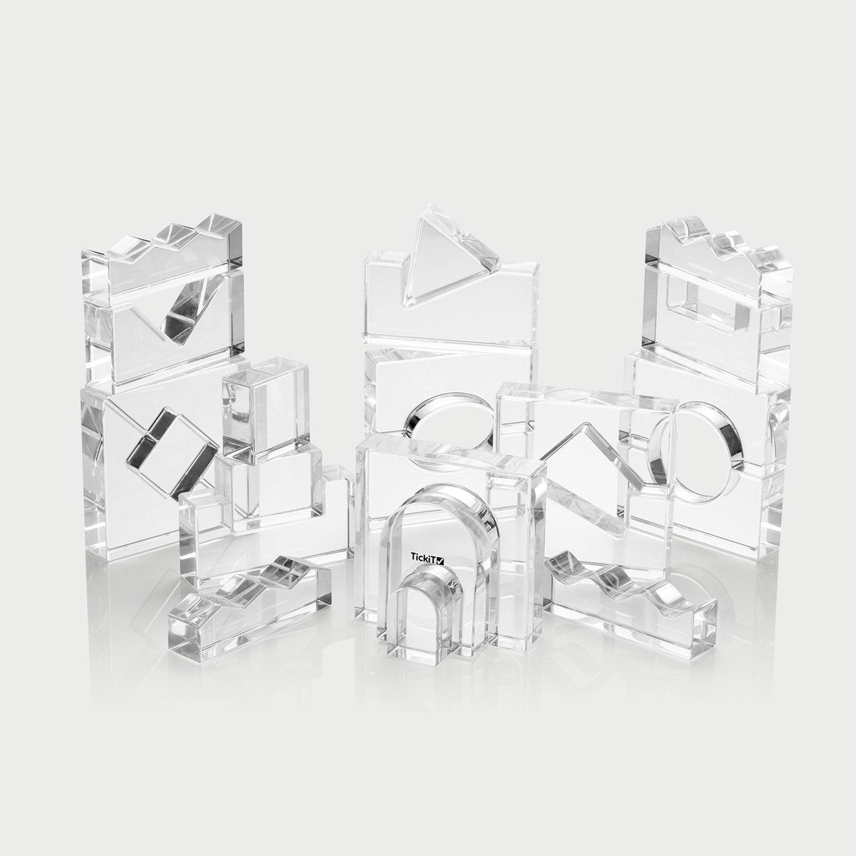tickit® Clear Crystal Block Set